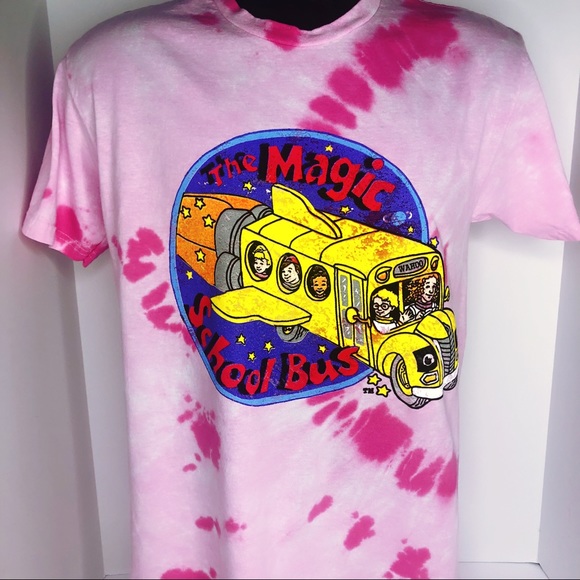 The Magic School Bus | Shirts | The Magic School Bus Pink Tie Dye Shirt ...